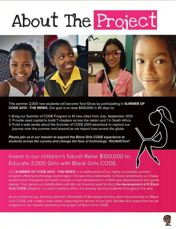 Tech Leaders Support Black Girls CODE On Indiegogo, Surpass $100,000 ...