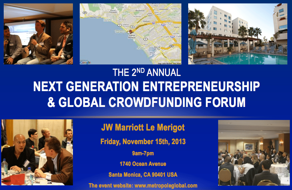 Metropole Global Announces Speakers For 2013 Entrepreneurship & Global ...
