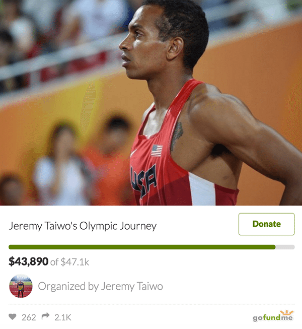 Decathlete Jeremy Taiwo Awarded $10,000 During GoFundMe’s Global ...