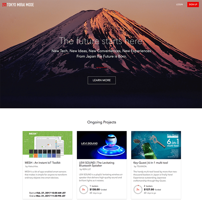 New Crowdfunding Platform Launches In Japan: Tokyo Mirai Mode Targets ...