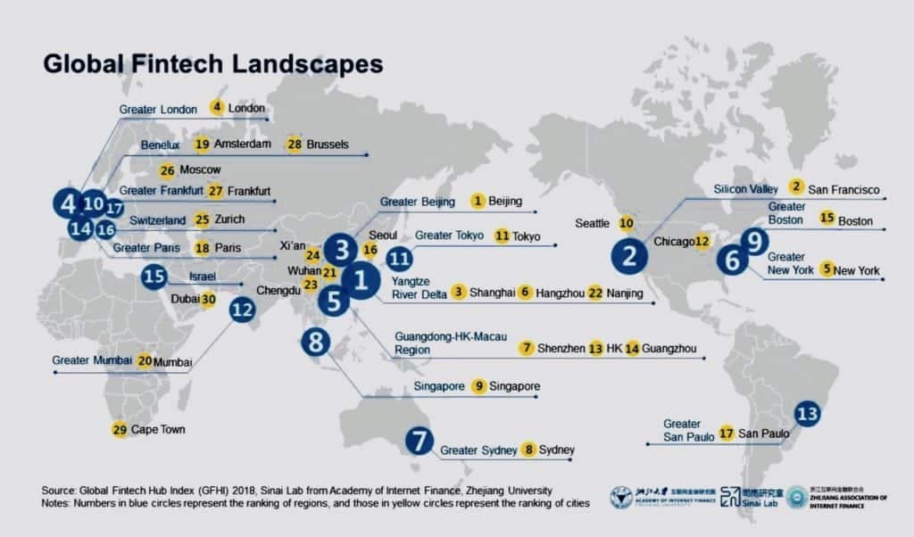New Global Fintech Hub Report Puts China At Top, Silicon Valley In 2nd ...