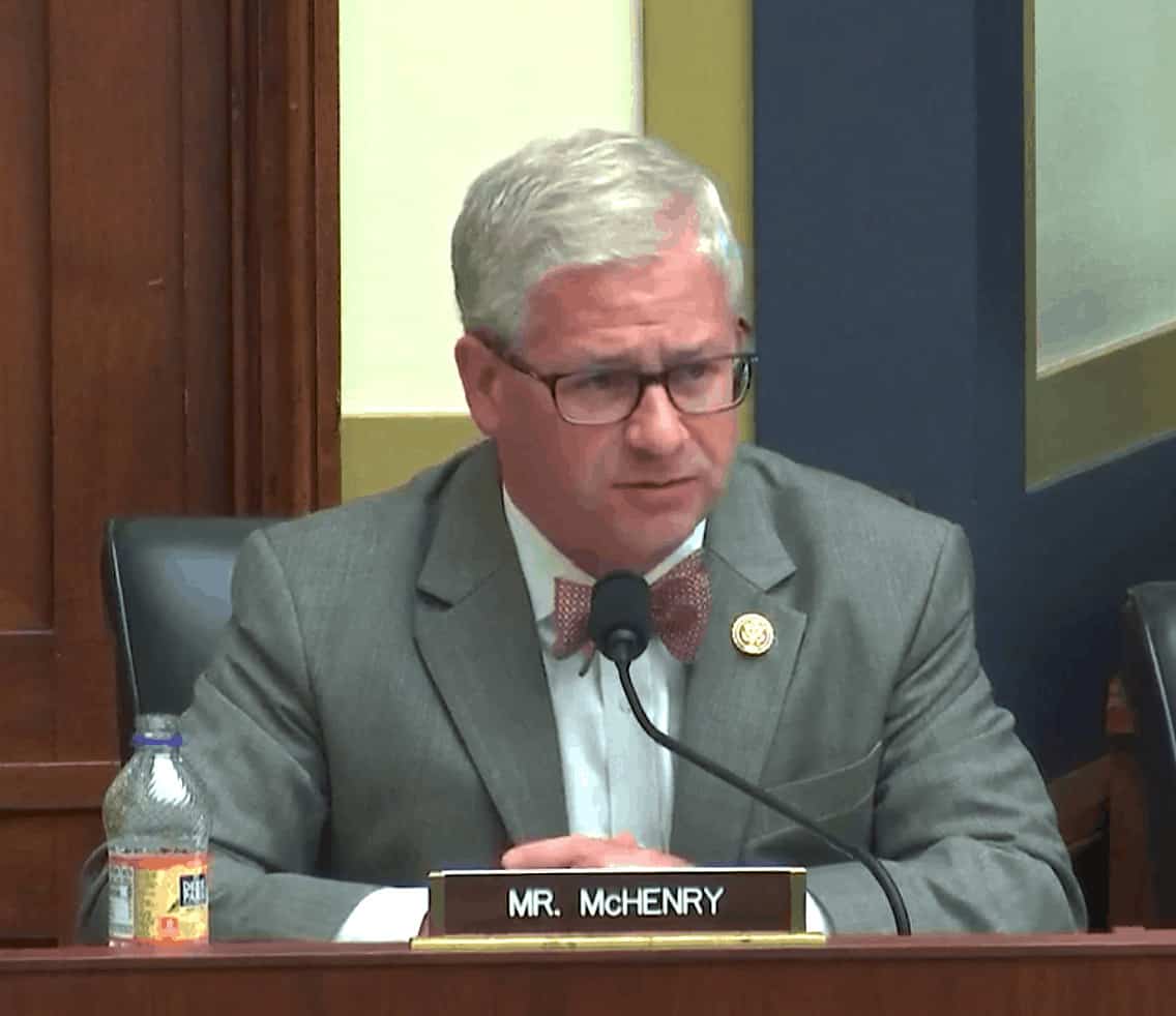 Congressman Patrick McHenry Slams Biden's Selection To Lead Office Of ...