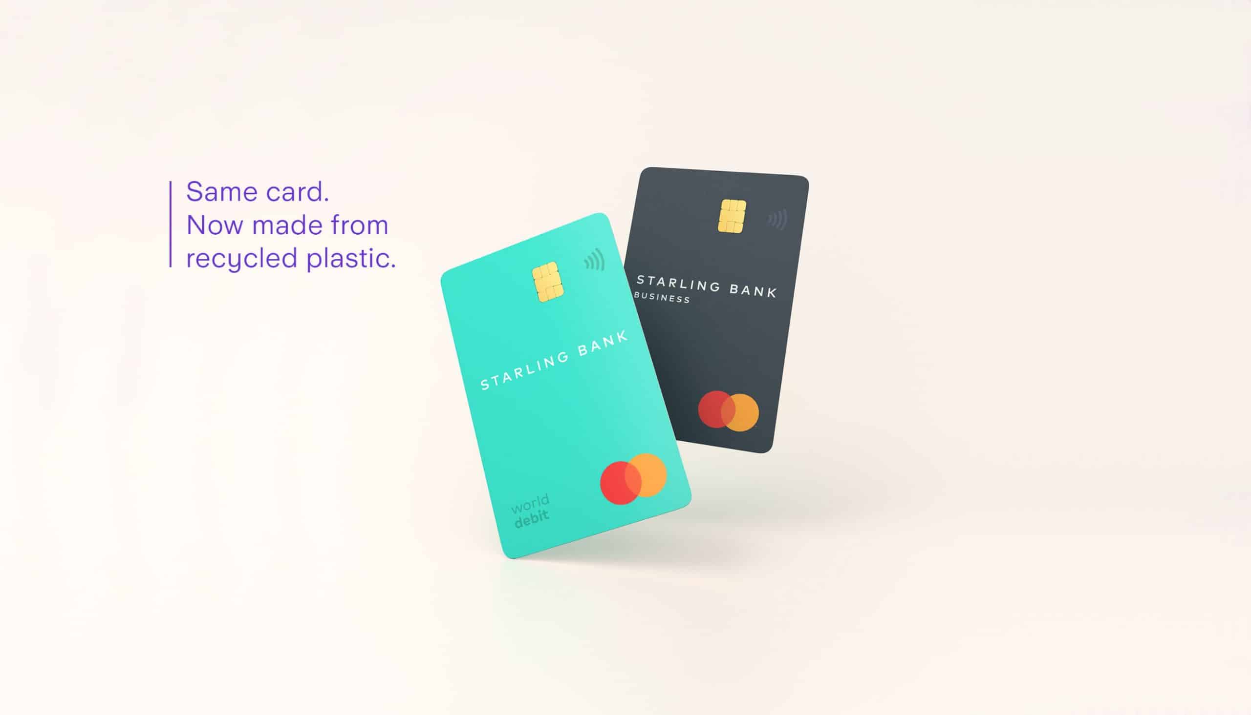 Starling Bank Unveils Recycled Plastic Debit Cards
