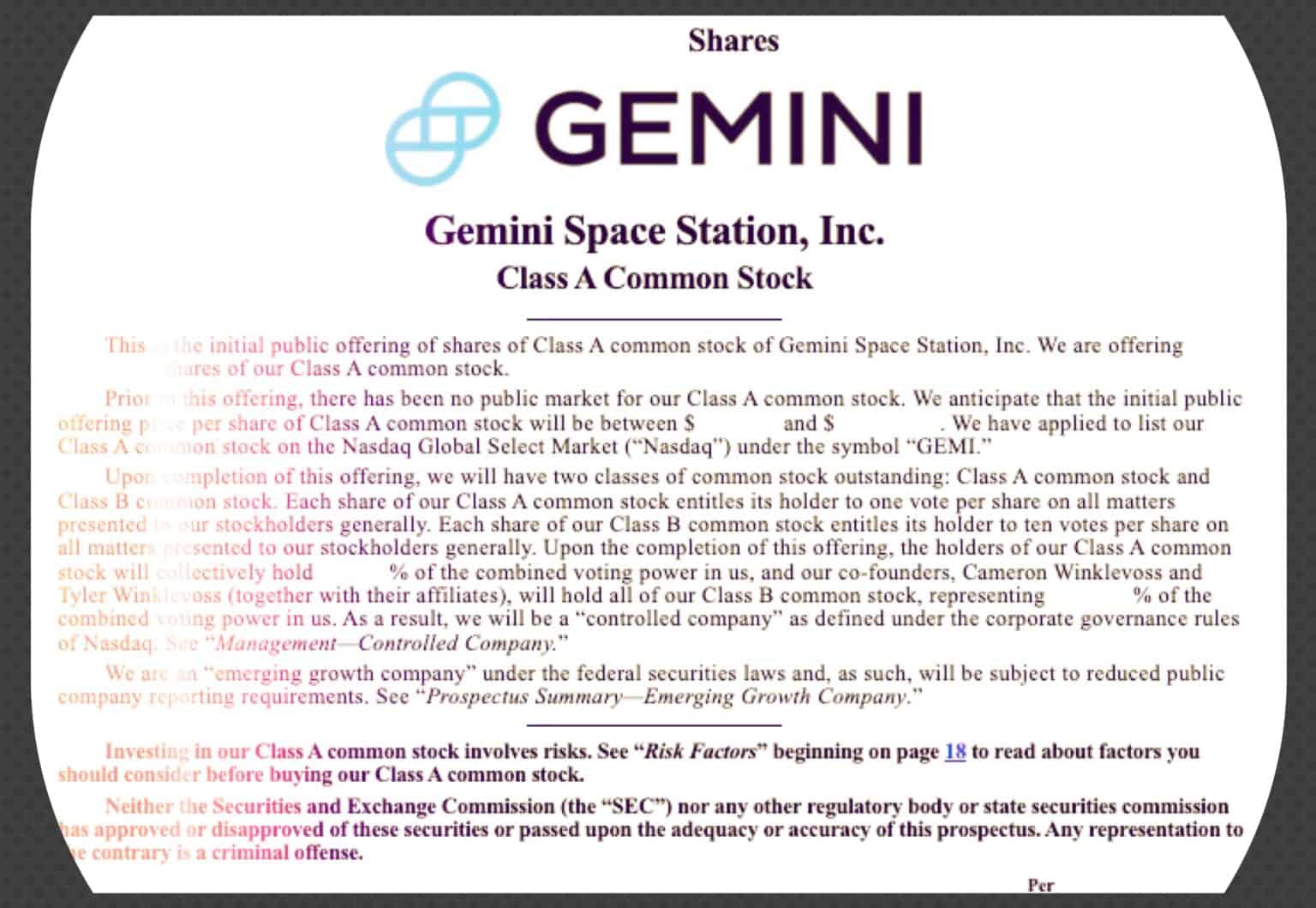 Crypto Exchange Gemini’s IPO Filing Unveils Financial Struggles And Strategic Shifts | Crowdfund ...